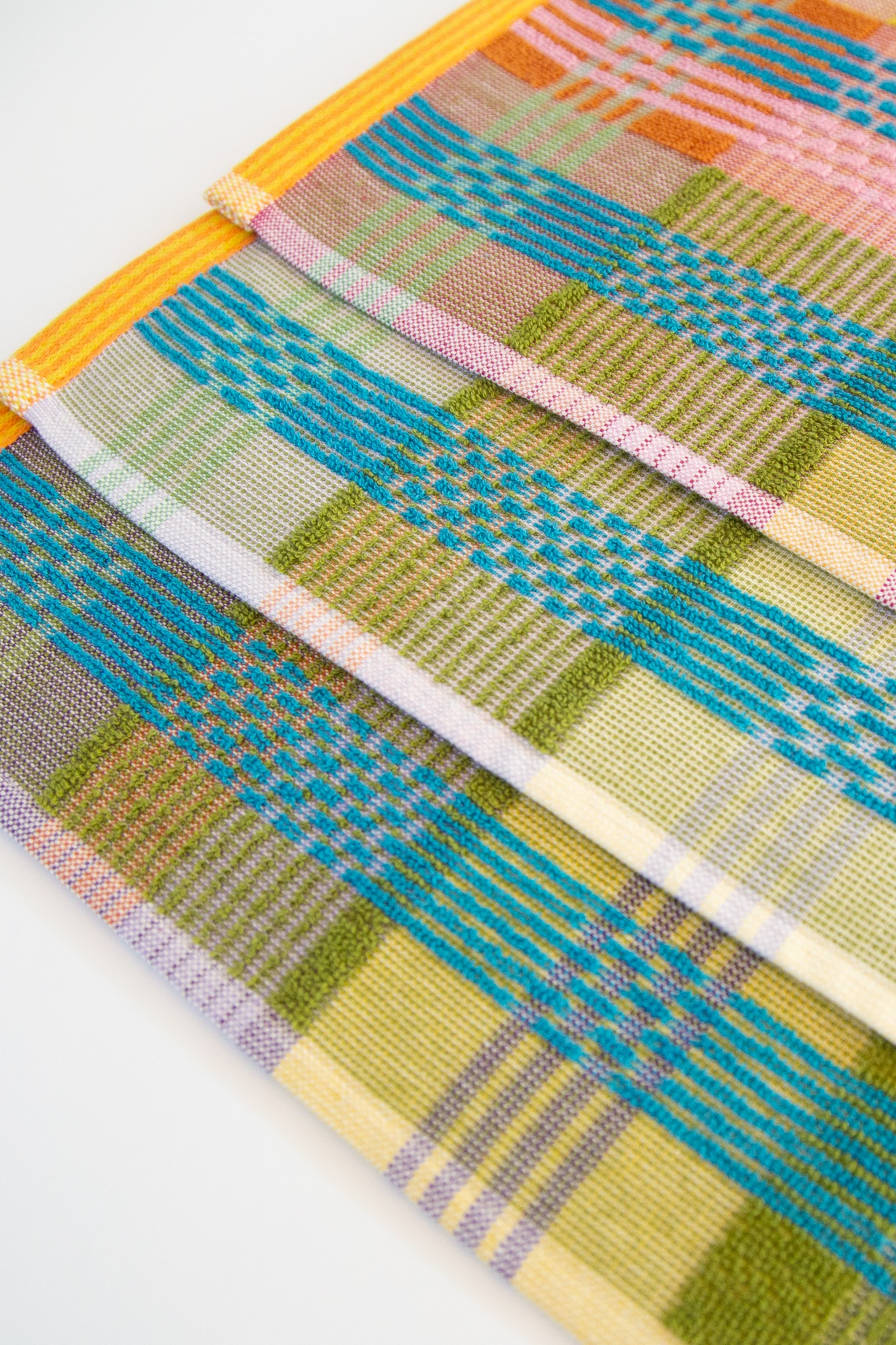 #4 checked check - multi cloth set of 2 - Foekje Fleur